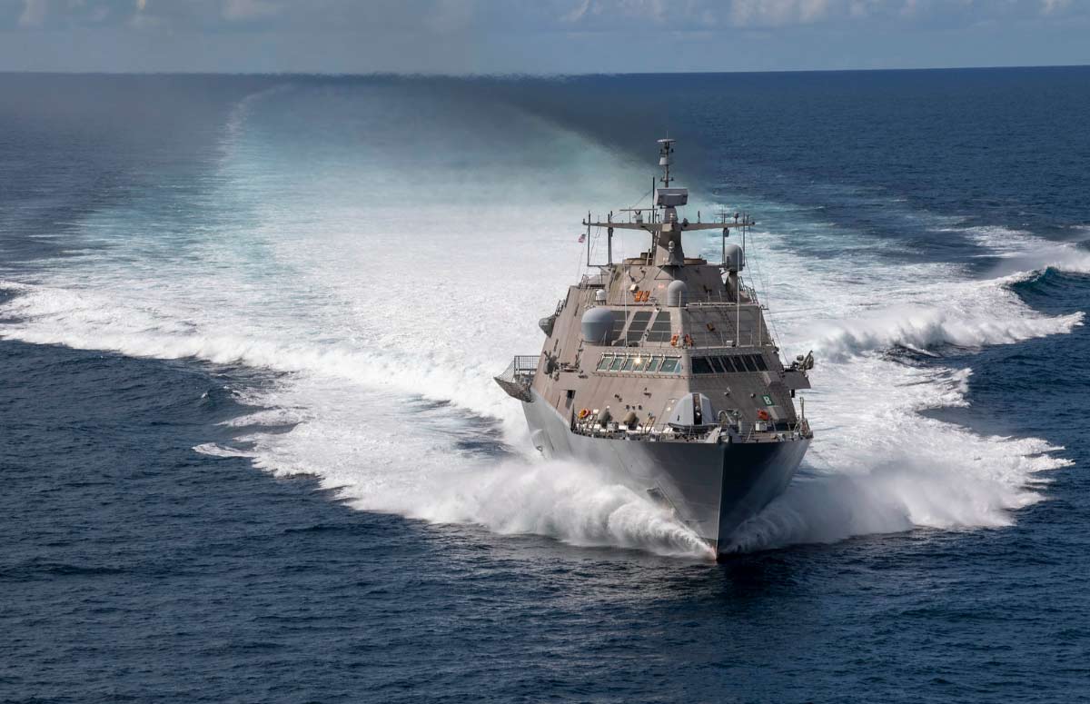 Navy LCS Gun Could Get Potent Airburst Rounds to Take Out Drones ...