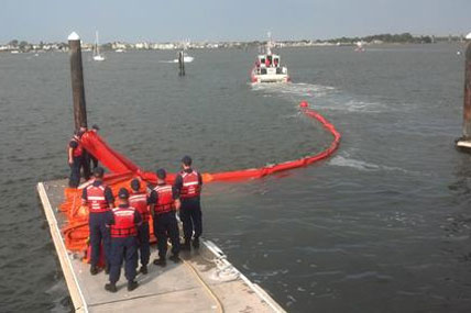 Coast Guard Conducts Boom Deployment Training | Military.com