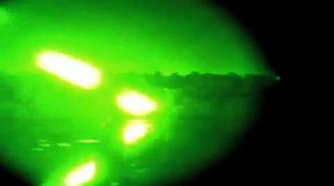 Chopper Minigun Strike During Firefight | Military.com